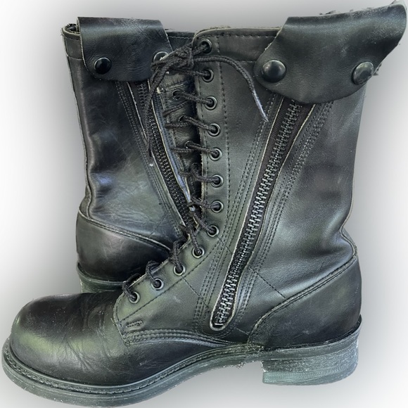 Double H | Shoes | Double H Leather Motorcycle Boots Mens Size | Poshmark
